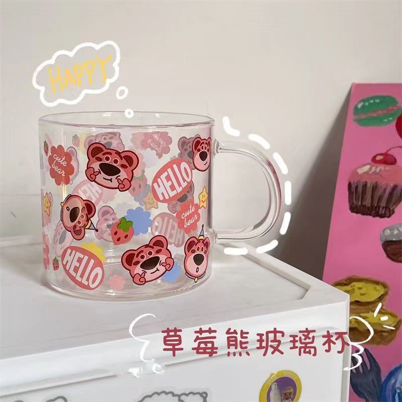 Crayon Shin-Chan Cup Cartoon ins High-Value Girl Heart Cute Printed ...