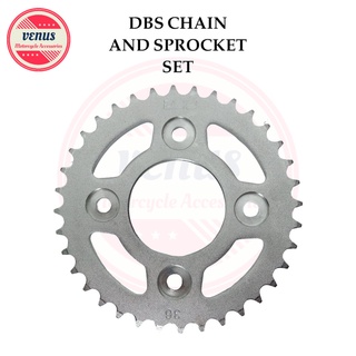 Venus Motorcycle DBS Xrm/Wave Chain and Sprocket Set 34T 36T 38T ...