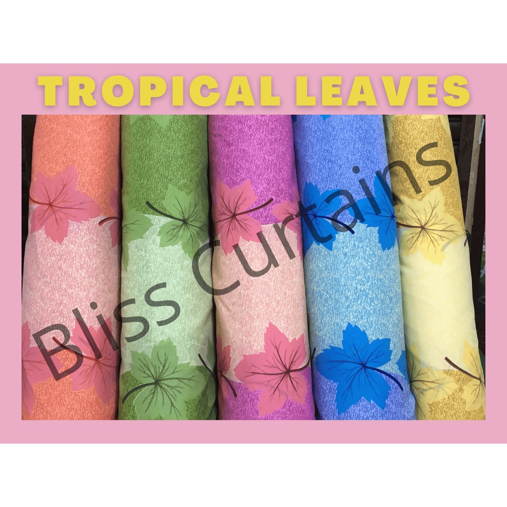 GEENA FABRIC (TELA ONLY) LEAVES PRINTED 60" WIDTH (SOLD PER YARD BUT ...