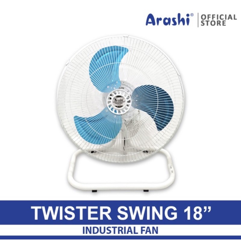 ARASHI TWISTER SWING 18" INDUSTRIAL FAN / 2 IN 1 FLOOR FAN / FLOOR FAN ...
