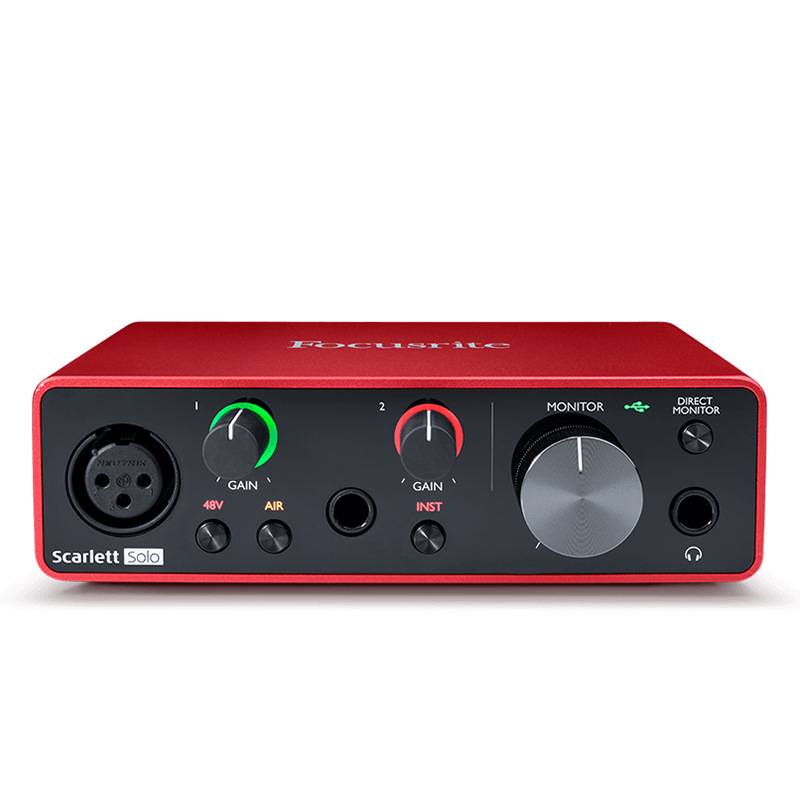 FOCUSRITE Solo USB Outputs Sound Card/Recording Audio Connection 3rd ...