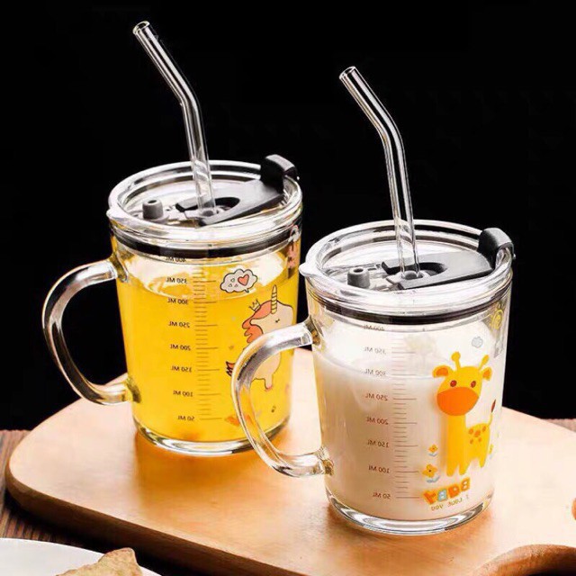 Super Convenient Graduated Heat Resistant Glass Milk Cup - Smart House ...