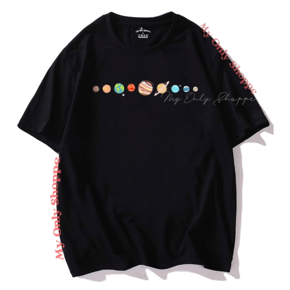 Planet Tshirt Design Outer Space Tee Statement Tshirt Aesthetic Moon ...