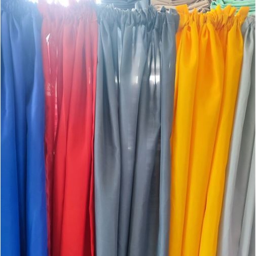 SET A1: Plain Curtains without Rings| Ringless Curtain| Shower Curtain ...