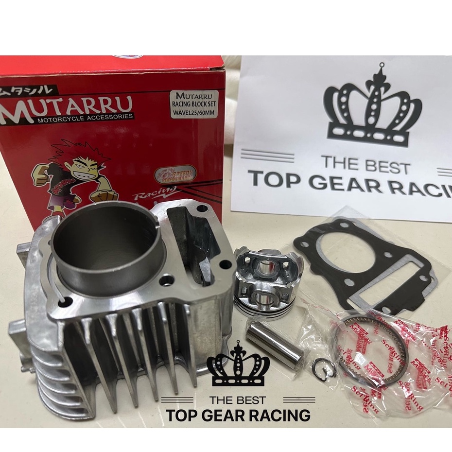 MUTARRU CYLINDER BLOCK SET Honda Wave XRM RS 125 carb w125 50MM 60MM ...