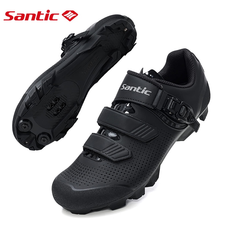 Santic Men MTB Cycling Shoes SPD Compatible Mountain Bike Cleats Shoes ...