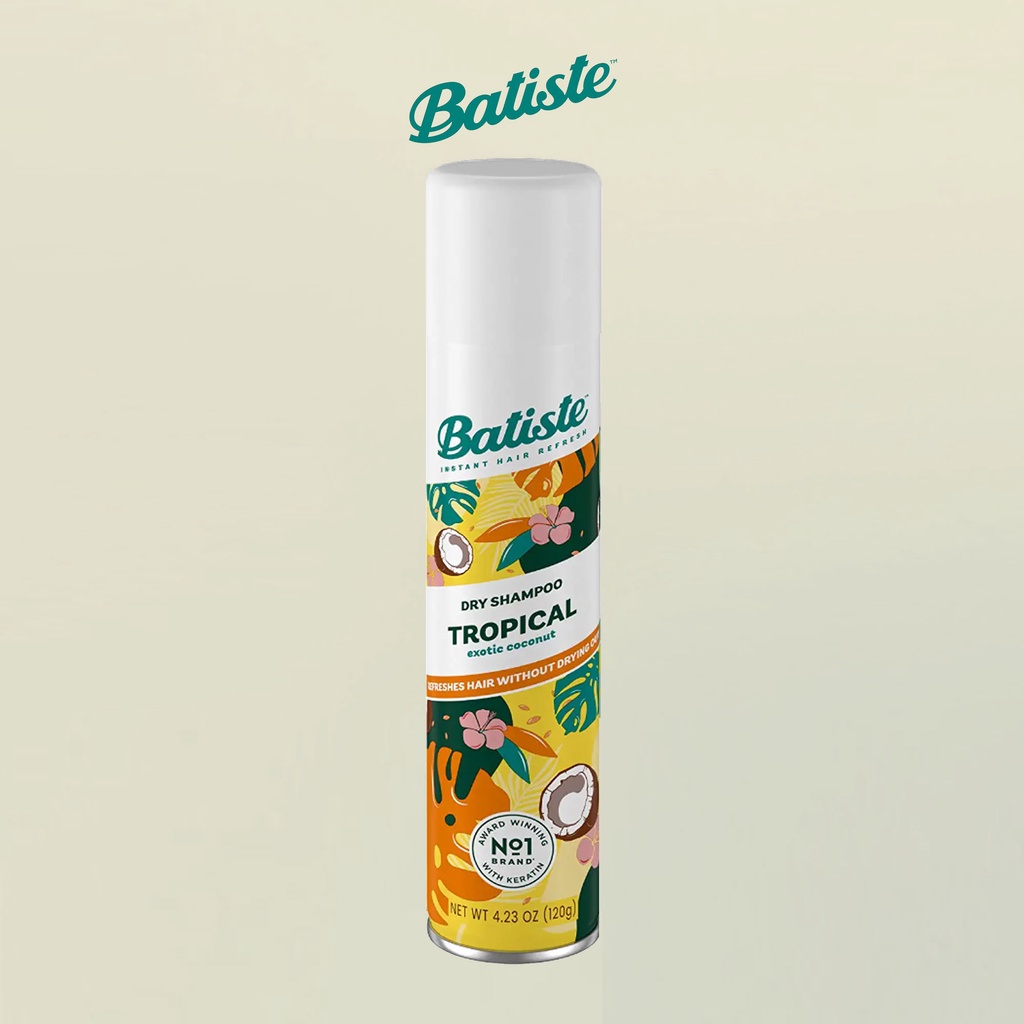 Batiste Tropical Dry Shampoo (200ml) | Shopee Philippines