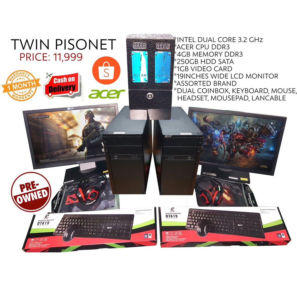 Acer Twin Pisonet package | Shopee Philippines