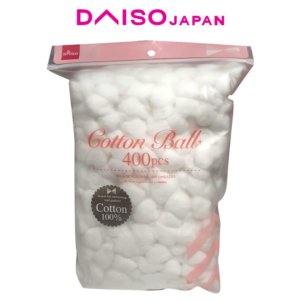 Daiso Cotton Balls (400 pieces) | Shopee Philippines