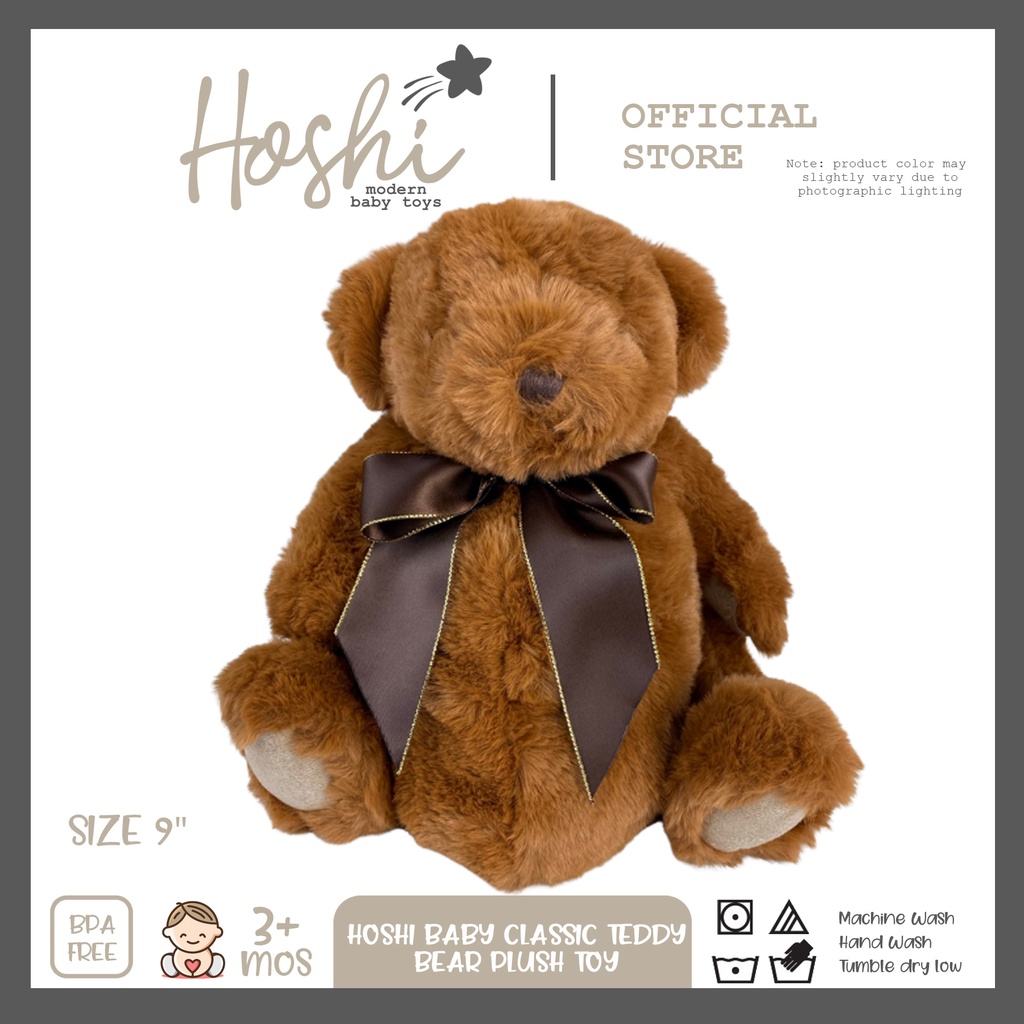 Hoshi Baby Classic Premium Teddy Bear Plush Toy, Super Soft, 9 Inches ...