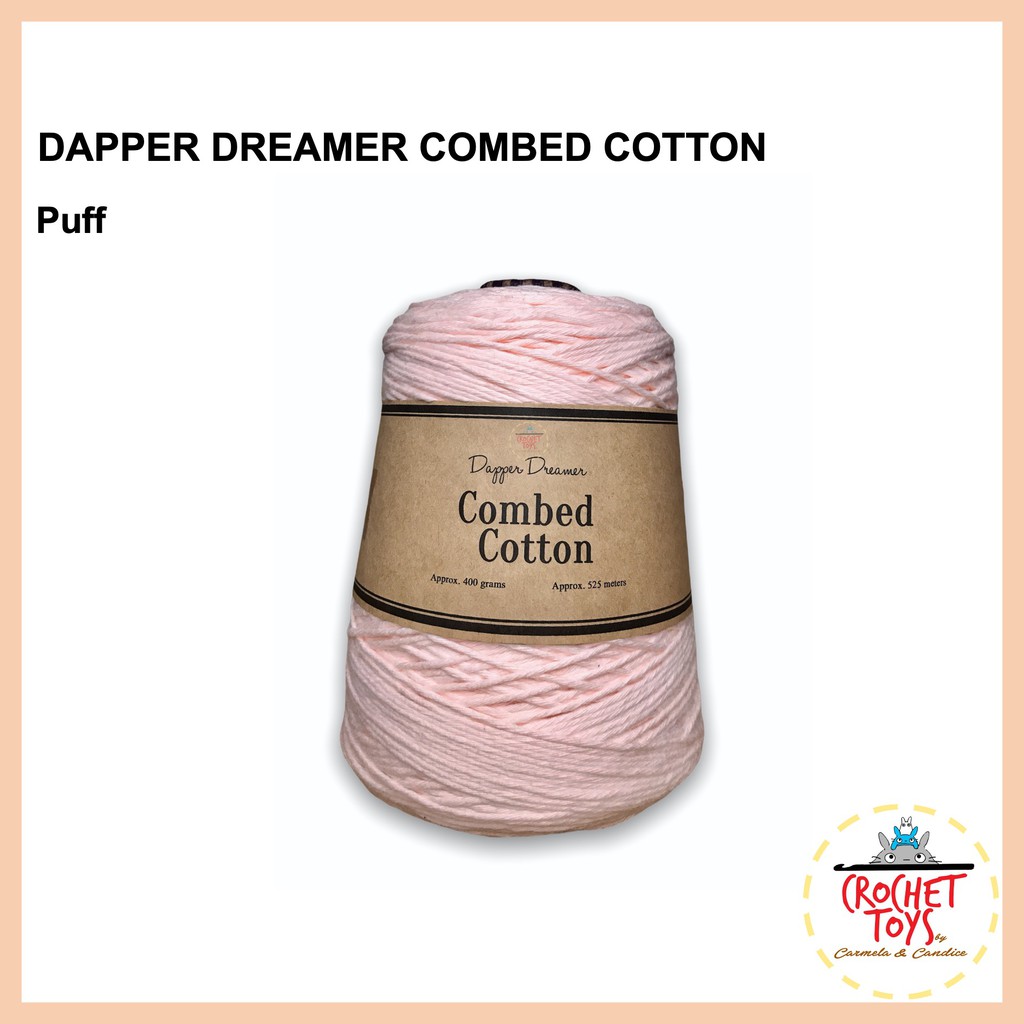 Puff 10ply Dapper Dreamer Combed Cotton For Crochet or Knitting ...