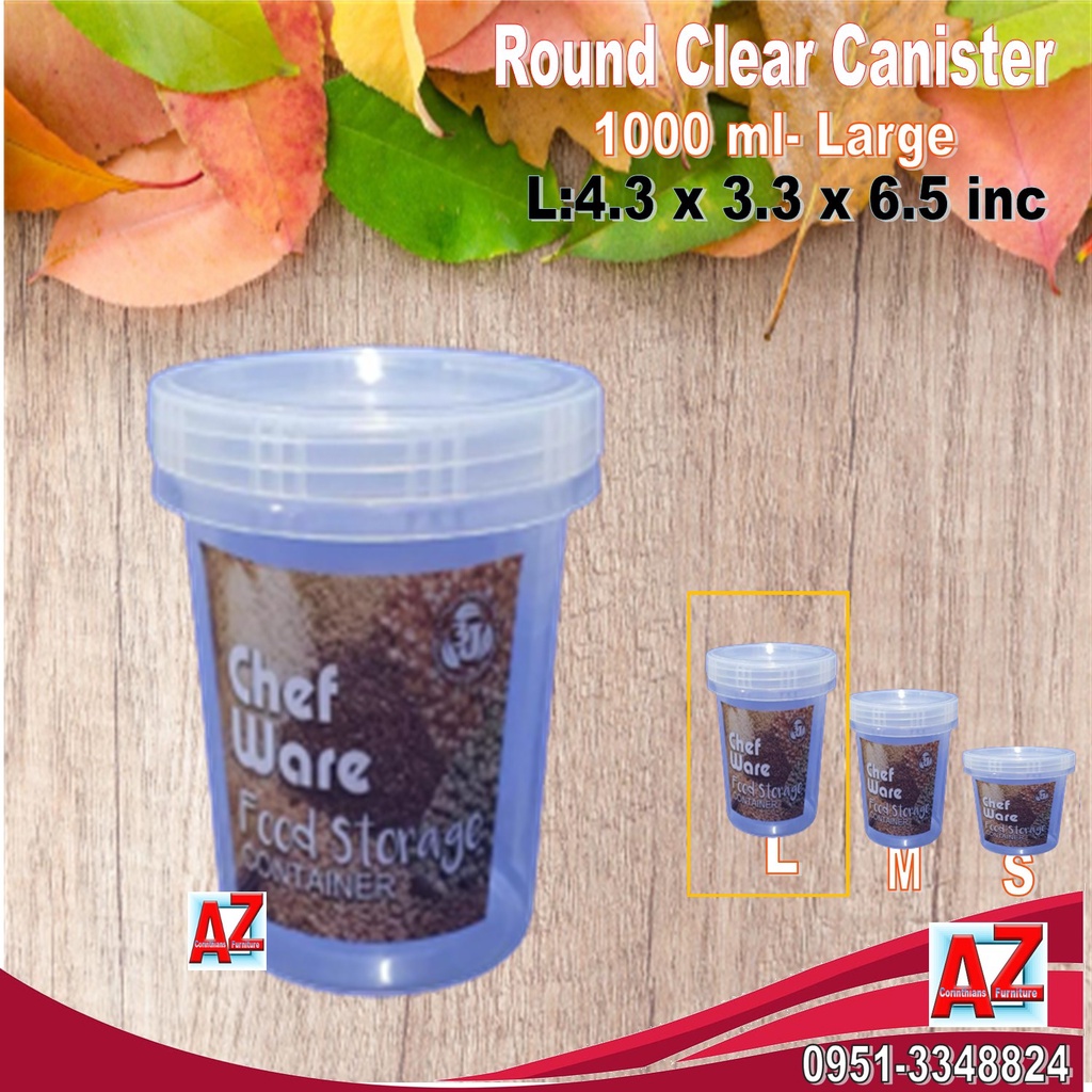 Chef ware Food keeper Canister Food Storage Round Canister | Shopee ...
