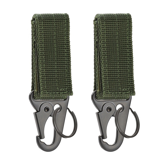 2pcs Tactical Hanging Buckle Molle Nylon Webbing Belt Triangle Buckle Outdoor Climbing Camping ...