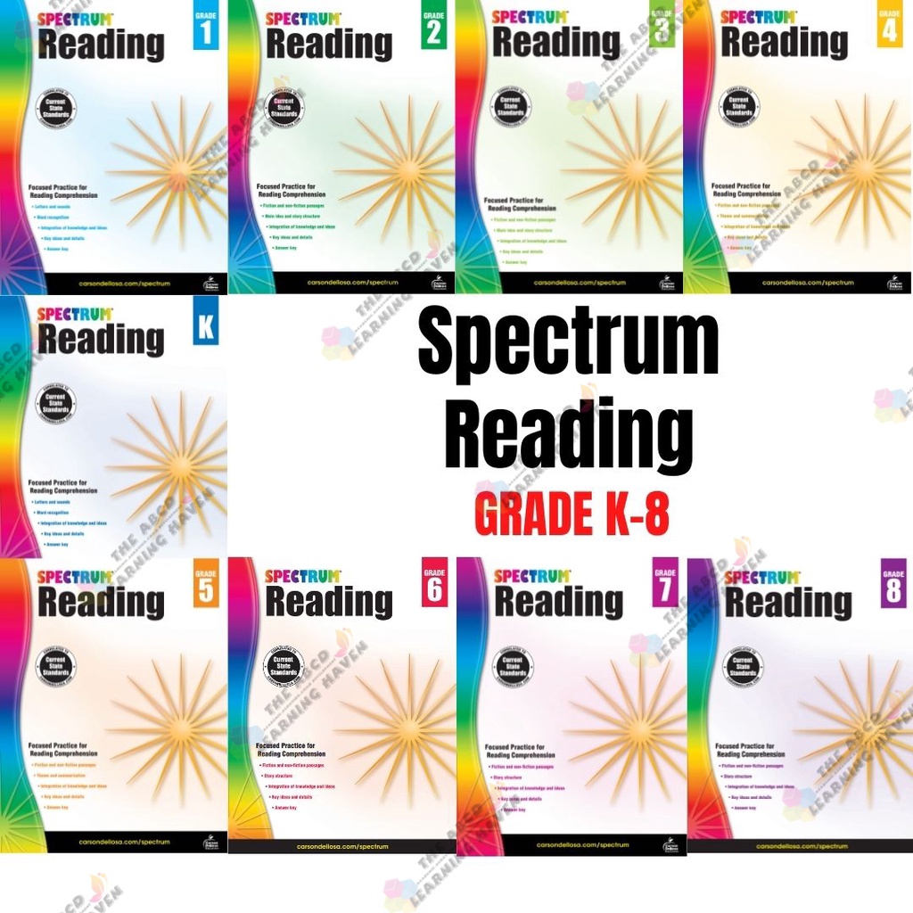 Spectrum Reading Workbook (Kinder - Gr 6) | Shopee Philippines