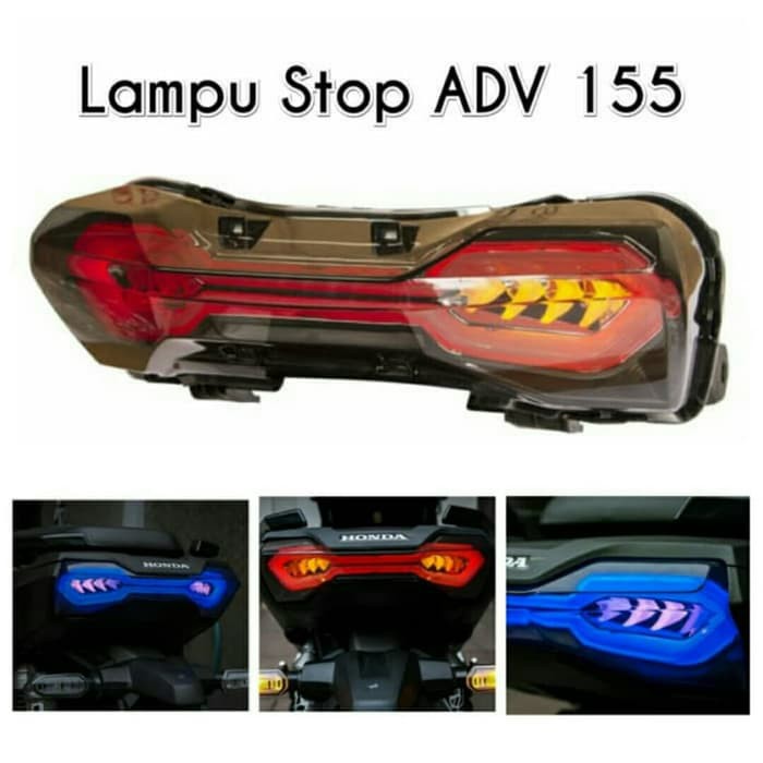 MERAH Stop Lights ADV 150 JPA Led 3 in 1 StopLamp ADV 150 Blue Red ...