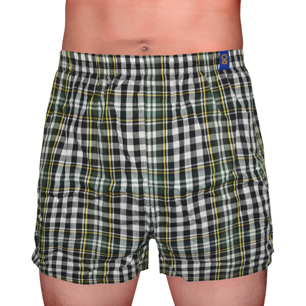 Sunjoy Checkered Boxer Shorts (Green) | Shopee Philippines