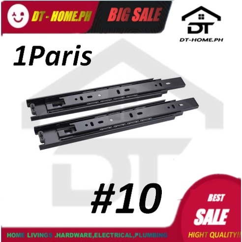 (PER PAIR) Drawer Guide Full Extension Ball Bearing Heavy Duty (12 ...