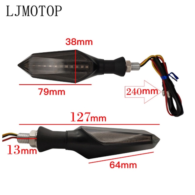 VGV Universal Motorcycle LED Turn Signal Light Flash Indicator Lights ...