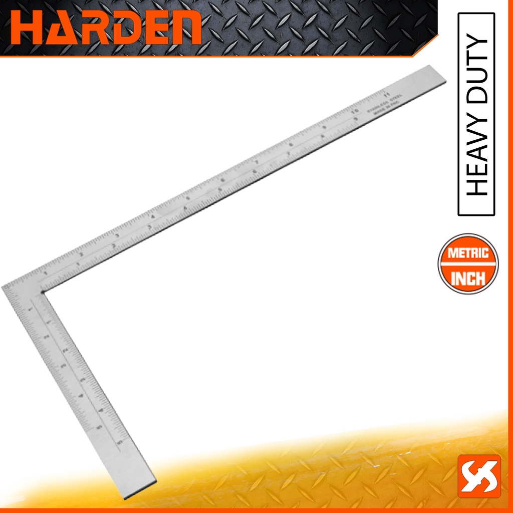 HARDEN Stainless Steel Tri Square (150x300mm) | Shopee Philippines