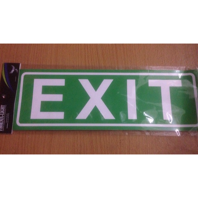 Exit Sticker 10x30cm | Shopee Philippines