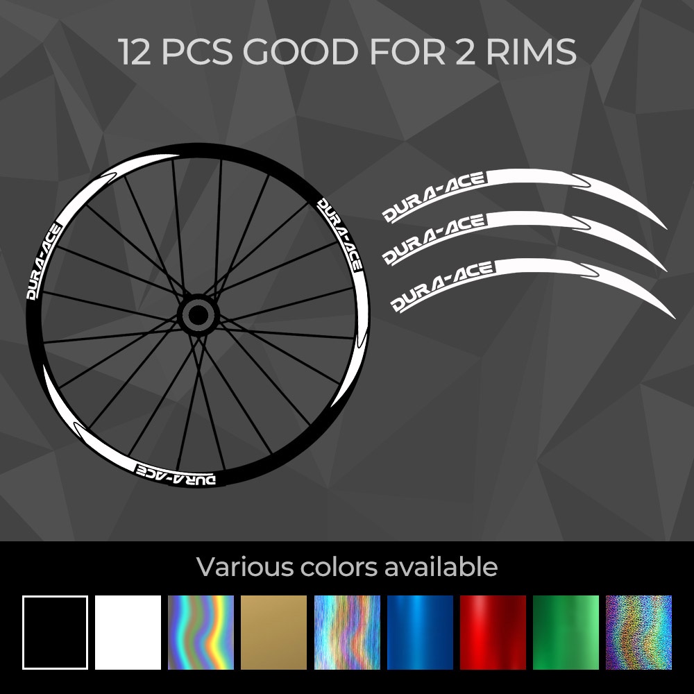 DURA ACE Mtb Holographic Wheel Rim Sticker Decal Vinyl For Mountain ...