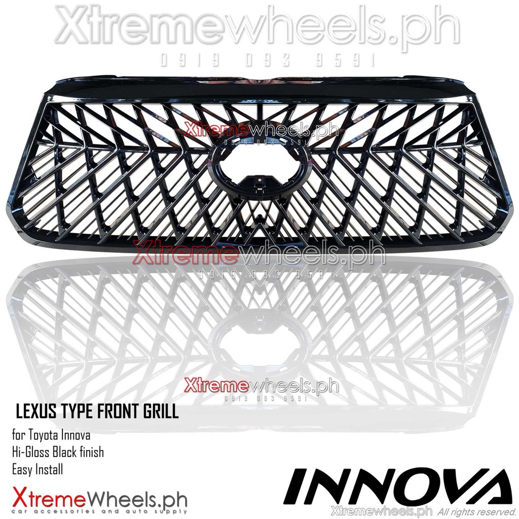 Toyota Innova J E G V 2021-2025 Lexus Type Hi Glossy Black Front Grill ...
