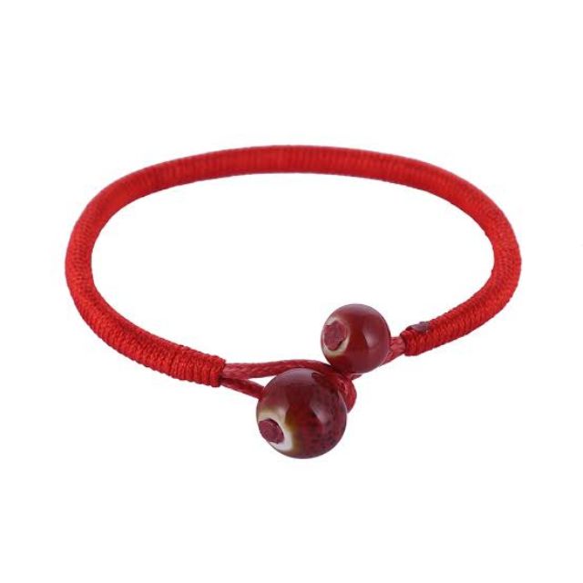 Red string Bracelet good Lucky charms red color love relationshiop gift ...