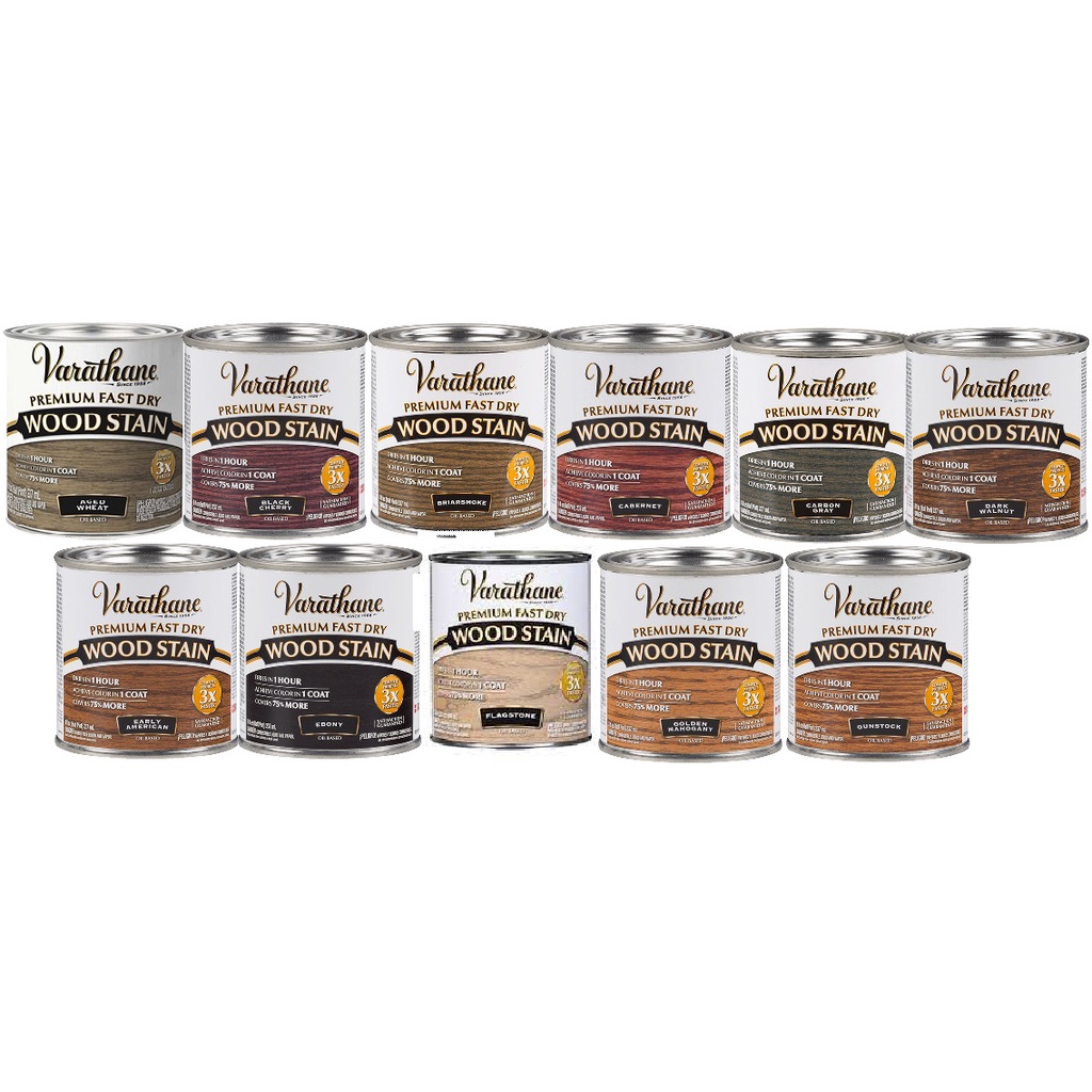 Varathane Premium Fast Dry Wood Stain 1/2 Pint (237ml) (Stain Batch A ...
