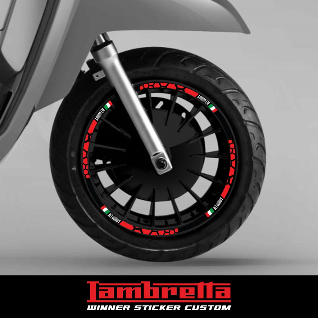 Lambretta Rim Sticker 2 Wheels Left And Right All Models | Shopee ...