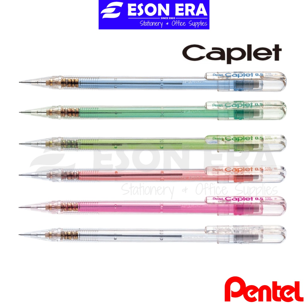 Pentel Caplet 0.5mm Mechanical Pencil A105 / Caplet 2 A105C | Shopee ...