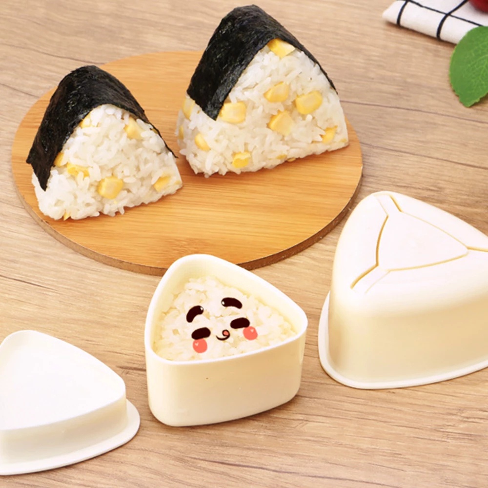 Kitchen DIY Sushi Mold Onigiri Tools Triangular Sushi Mold Kit Bento ...