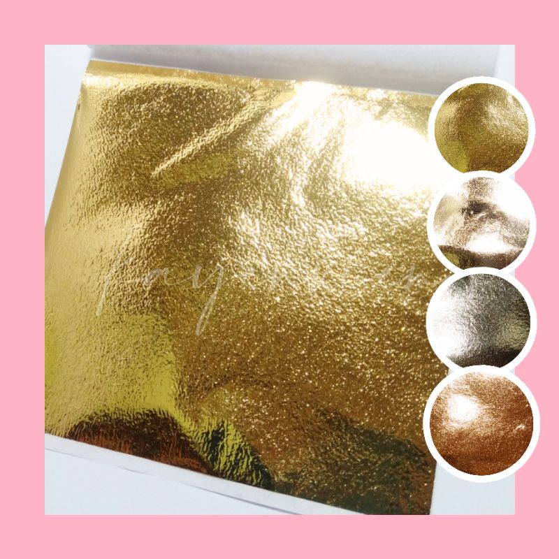 Gold / Silver Sheets | 5 10 pcs | for Arts and Crafts | Shopee Philippines