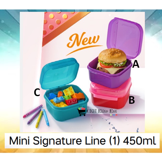 Tupperware Mini Signature Line Small Ezy Keeper 450ml | Shopee Philippines