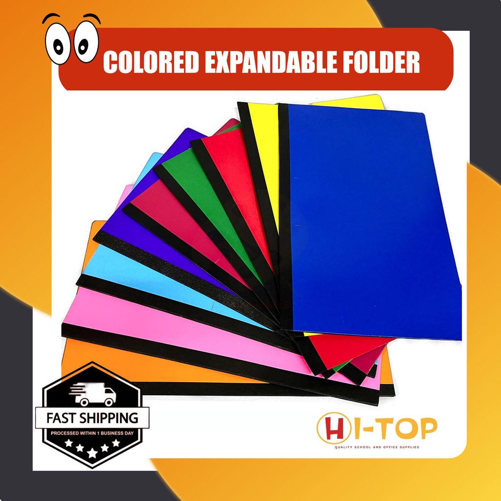 Expandable Colored Folder, Pressboard Expanding folder Long, Sold per ...