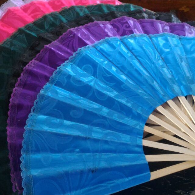 Big/small native satin hand fan | Shopee Philippines