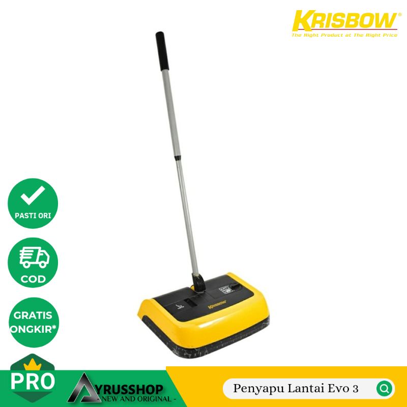 Evo 3 Krisbow Sweeper Adjustable Manual Floor Sweeper With Brush ...