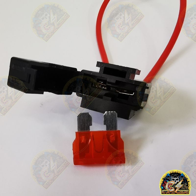 CS Motorcycle flat fuse box holder with fuse universal(10A/30A ...
