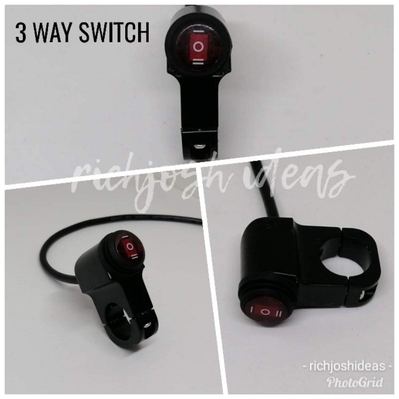 MDL MINI DRIVING LIGHT 3 WAY SWITCH CLAMP TYPE | Shopee Philippines