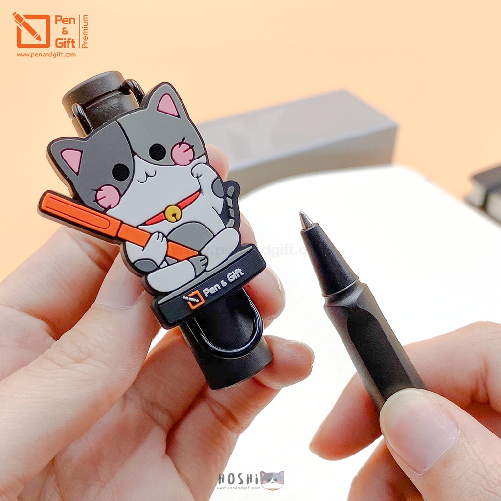Cartoon Character HOSHI Mascot Pen-Lamy decoration Super Eyebrow Cat ...