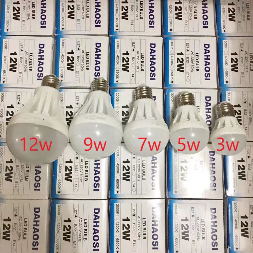 Home Living Lighting 3W 5W 7W 9W 12W 15W 18W DAHAOSI ORDINARY LED BULB ...
