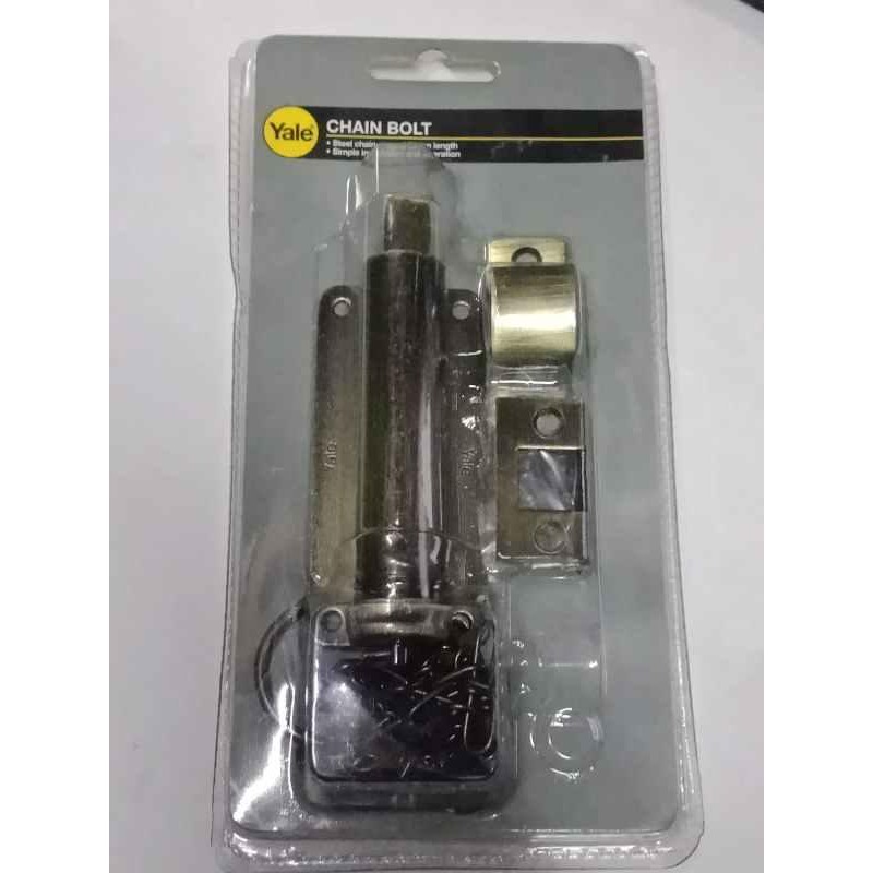 Yale Chain Bolt 4 inches - Antique Brass V1032 US5 | Shopee Philippines