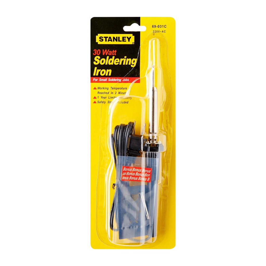 STANLEY Soldering Iron Flat Pin Head 30W 220V ST69031C | Shopee Philippines