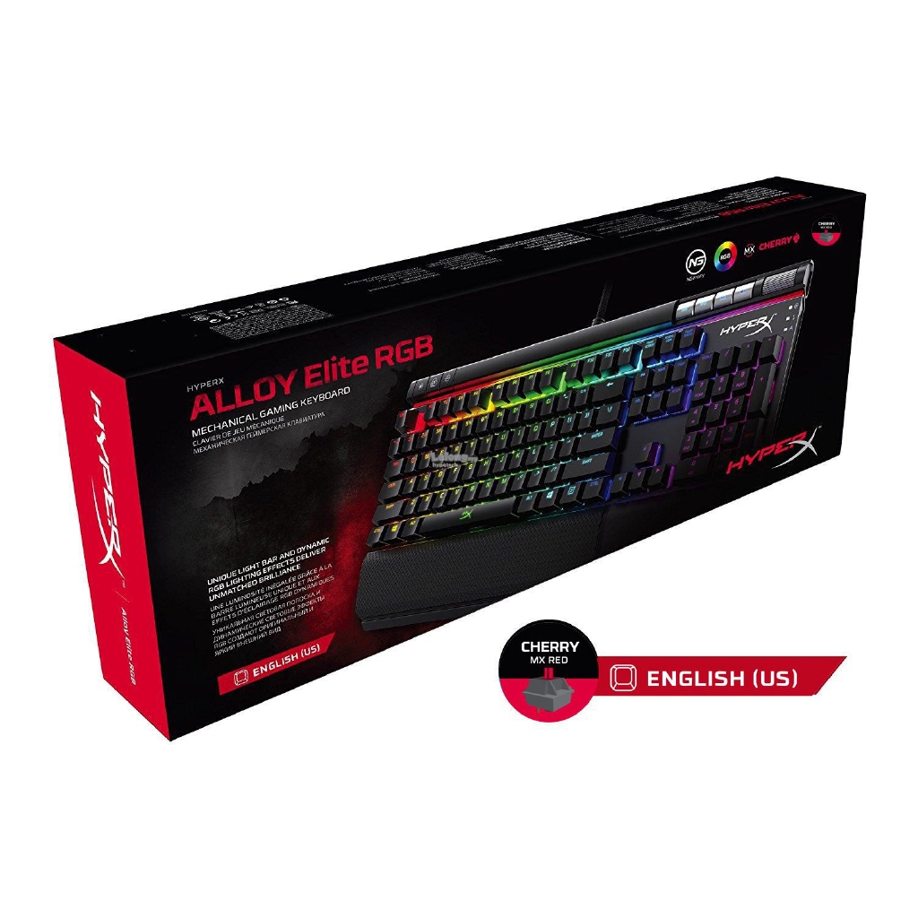 HyperX Alloy Elite RGB Cherry Mx Red Switches Mechanical Gaming ...