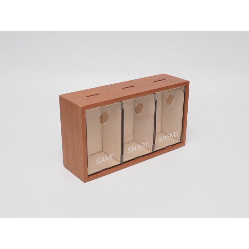Wooden & Acrylic Money box / Tabung / Tabung Kayu | Shopee Philippines