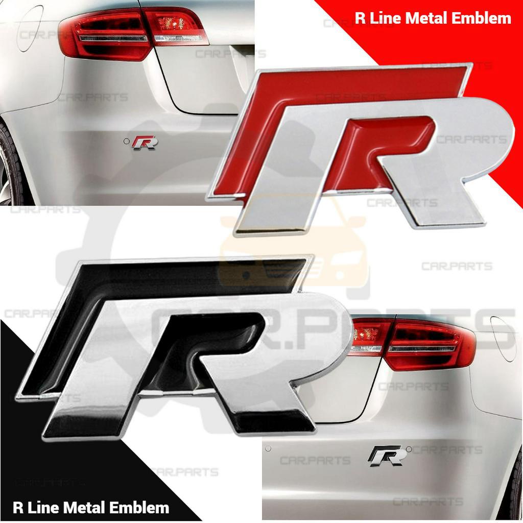 CP 3D Metal R-Line Logo Emblem/Badges Sticker For Volkswagen CC GTI ...