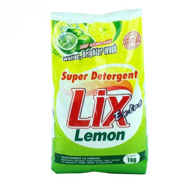 Lix Laundry Detergent Powder Lemon 1 Kg | Shopee Philippines