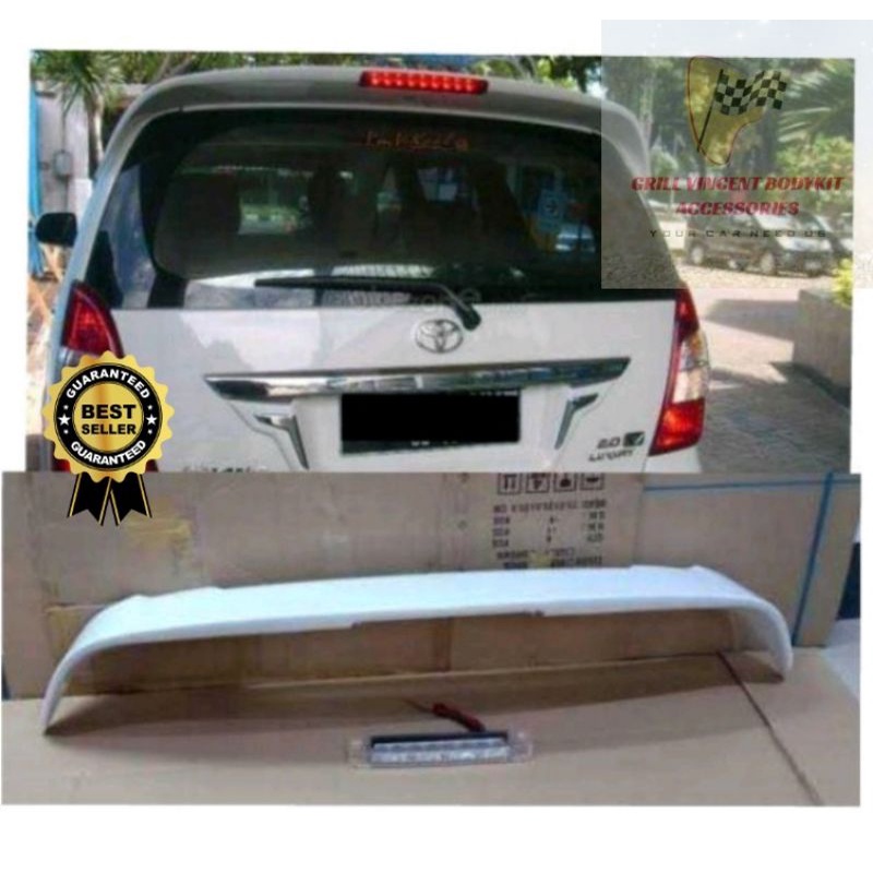 Rear Spoiler kijang innova innova Luxury with Lamp - Plastic ABS ...
