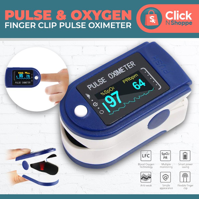 WXD Finger Clip Pulse Oximeter Blood Oxygen Monitor Finger Pulse Heart ...