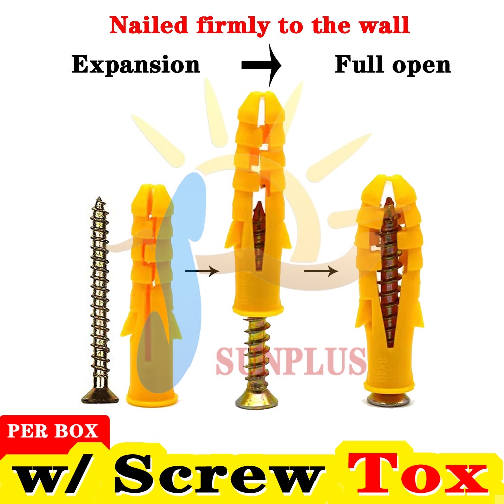 Tox W/ Screw #6, #8, #10 Expansion Tube Metal Screw kit Self Tapping ...
