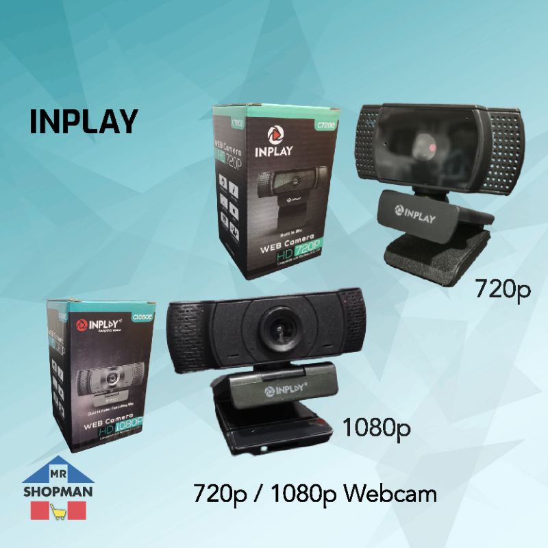 Inplay Webcam C1080P Pro 1080p / 720p Camera w/ Built Mic Web Camera ...